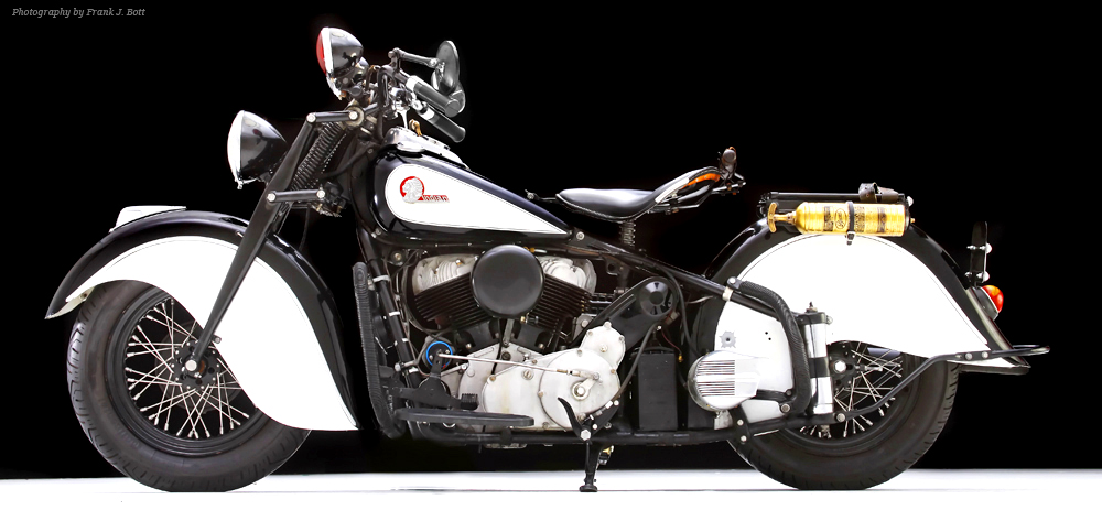 Motorcycle Photography by Frank J. Bott: 1946 Indian Police Chief