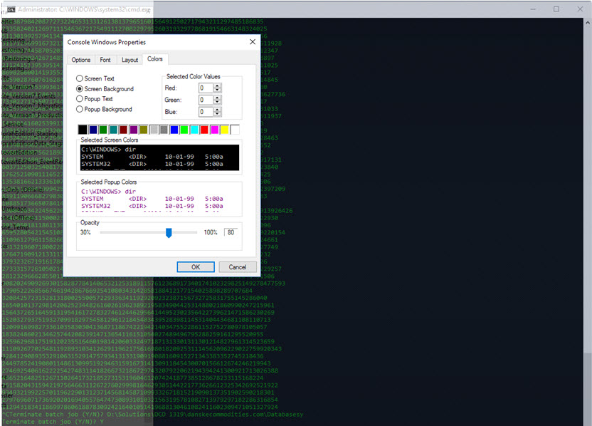 All that is not given is lost: Set Opacity in Powershell and cmd ...