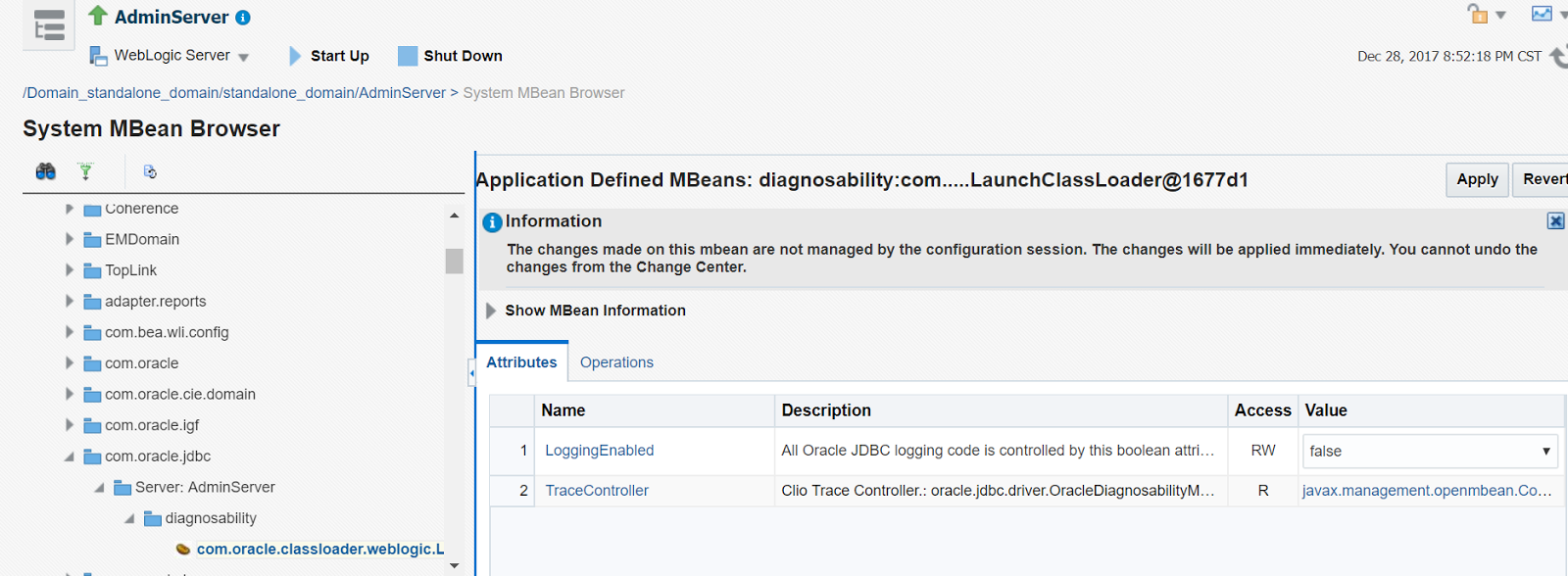 Oracle Soa Suite Enabling The Jdbc Logging Through Em Console