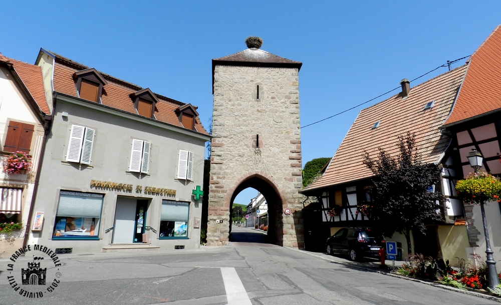 LA FRANCE MEDIEVALE: DAMBACH-LA-VILLE (67) - Tours-portes des remparts