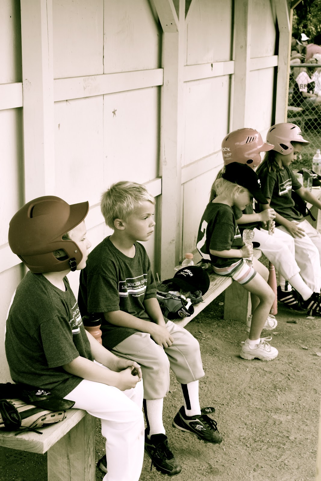 The Yellow Cape Cod: Introducing The Little Mack's~Our First Baseball Team