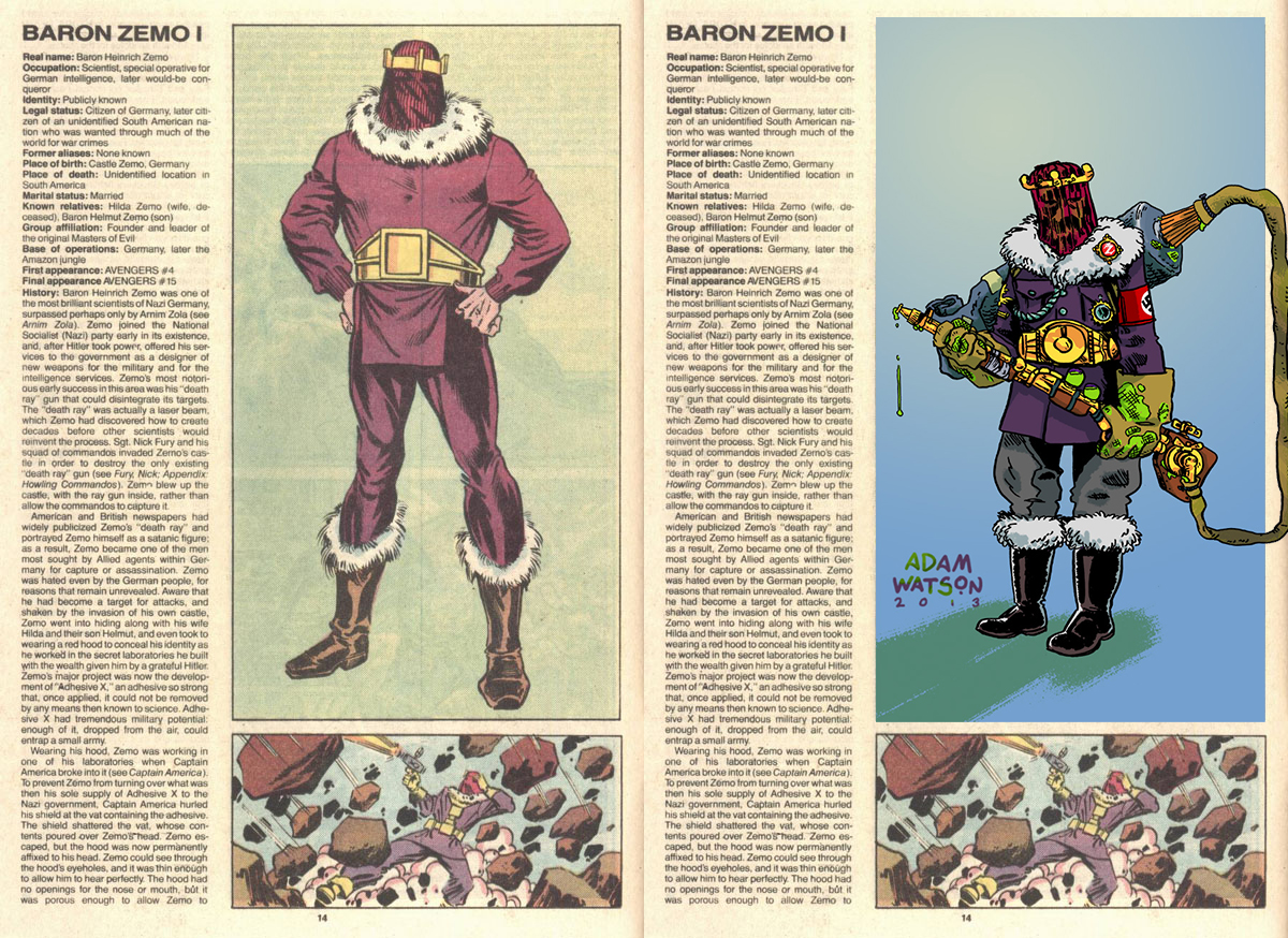 The Official Handbook to the Marvel Universe - REDUX Edition: BARON ...