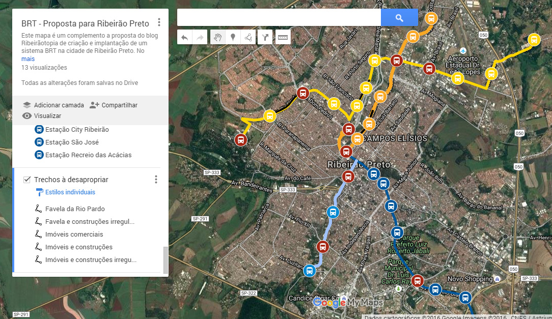 Ribeirãotopia: Implantação de sistema BRT (Bus Rapid Transport)