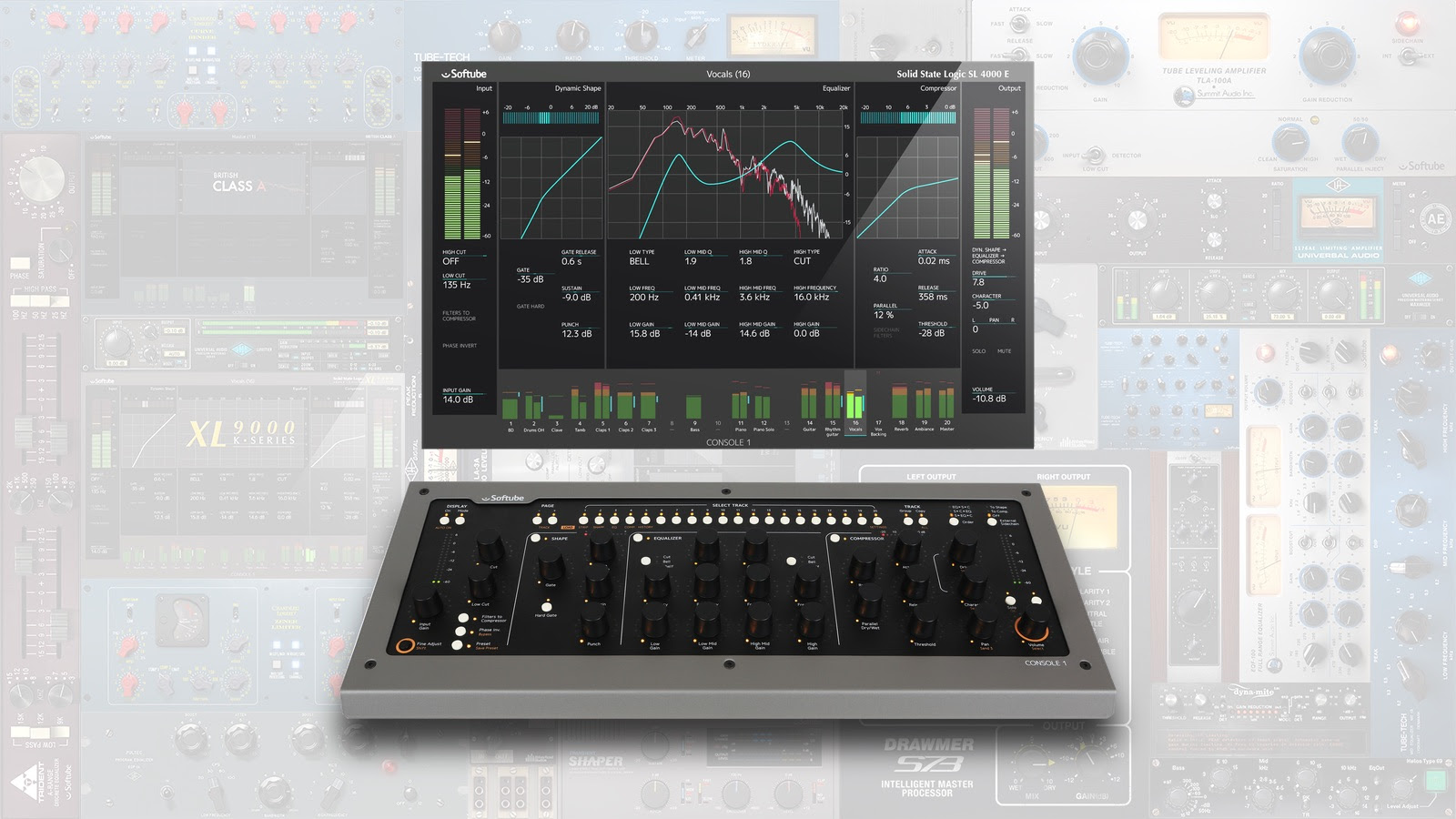 DCSI: Softube Console 1 software now support UAD Powered Plug-Ins
