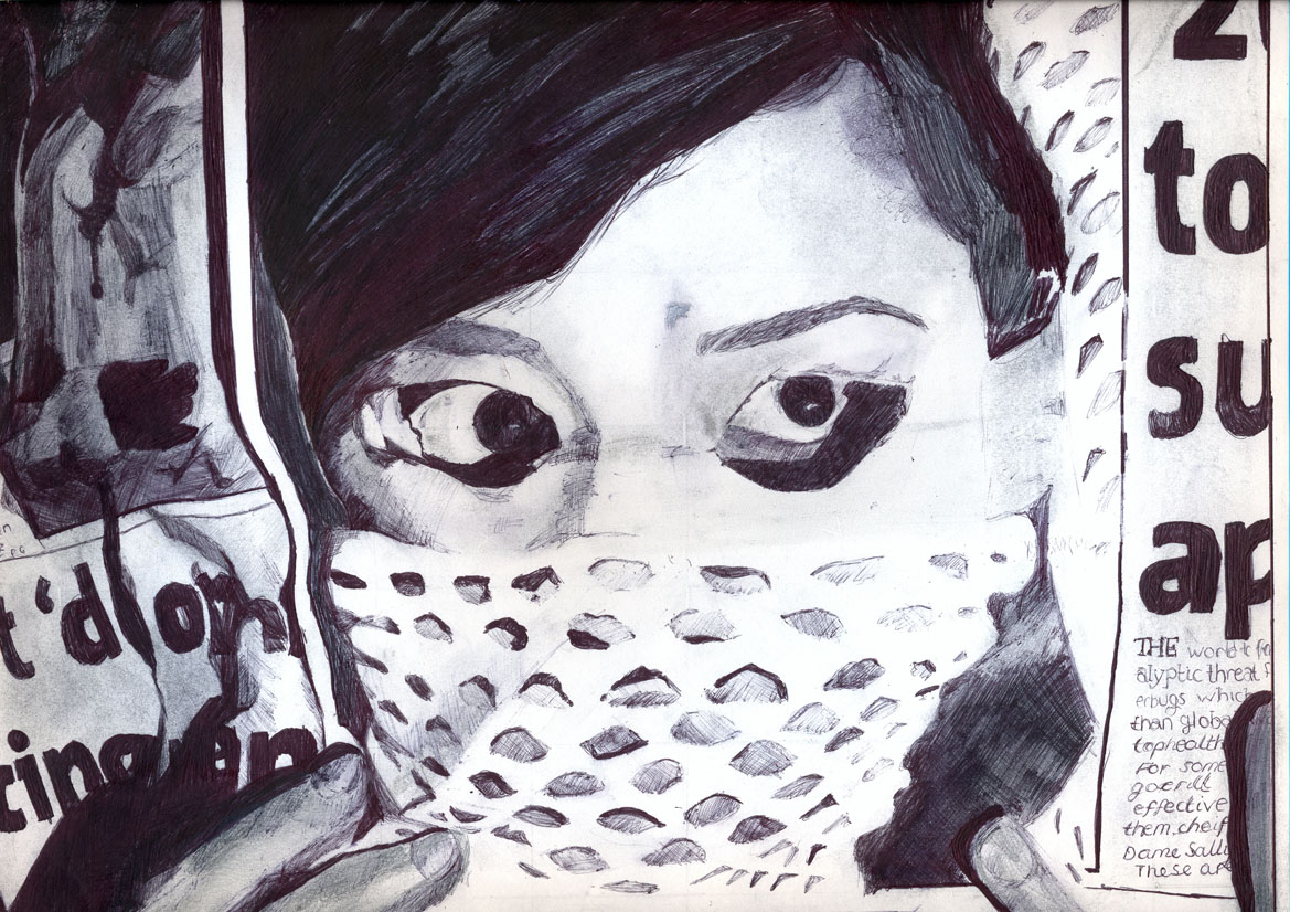 Henrietta Barnett School Art Department: Year 10 'In Disguise' Biro ...