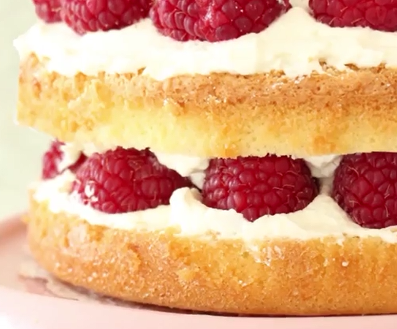 Mi recetario de cocina. Recetas y consejos.: Genovesa de frambuesas