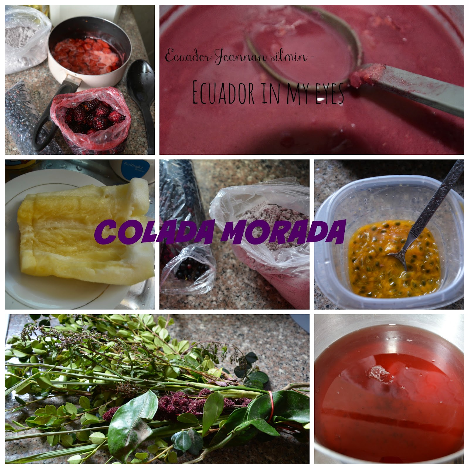 Ecuador Joannan silmin - Ecuador in my eyes: Colada Morada - Ecuadorian ...