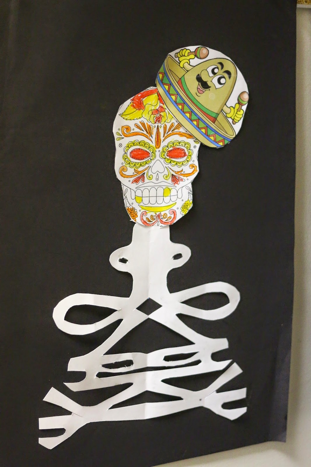 Teach Them To Fly II: Cursive Day of the Dead Skeletons