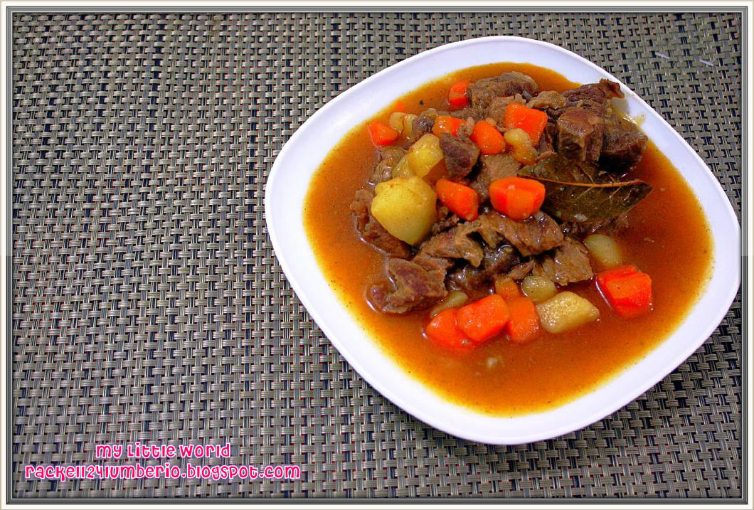Certified Wife Cooked: Beef Stew | My Little World by Mommy Rackell
