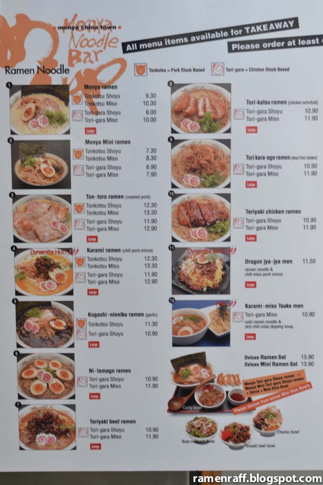 Ramen Raff: Menya Noodle Bar, Haymarket