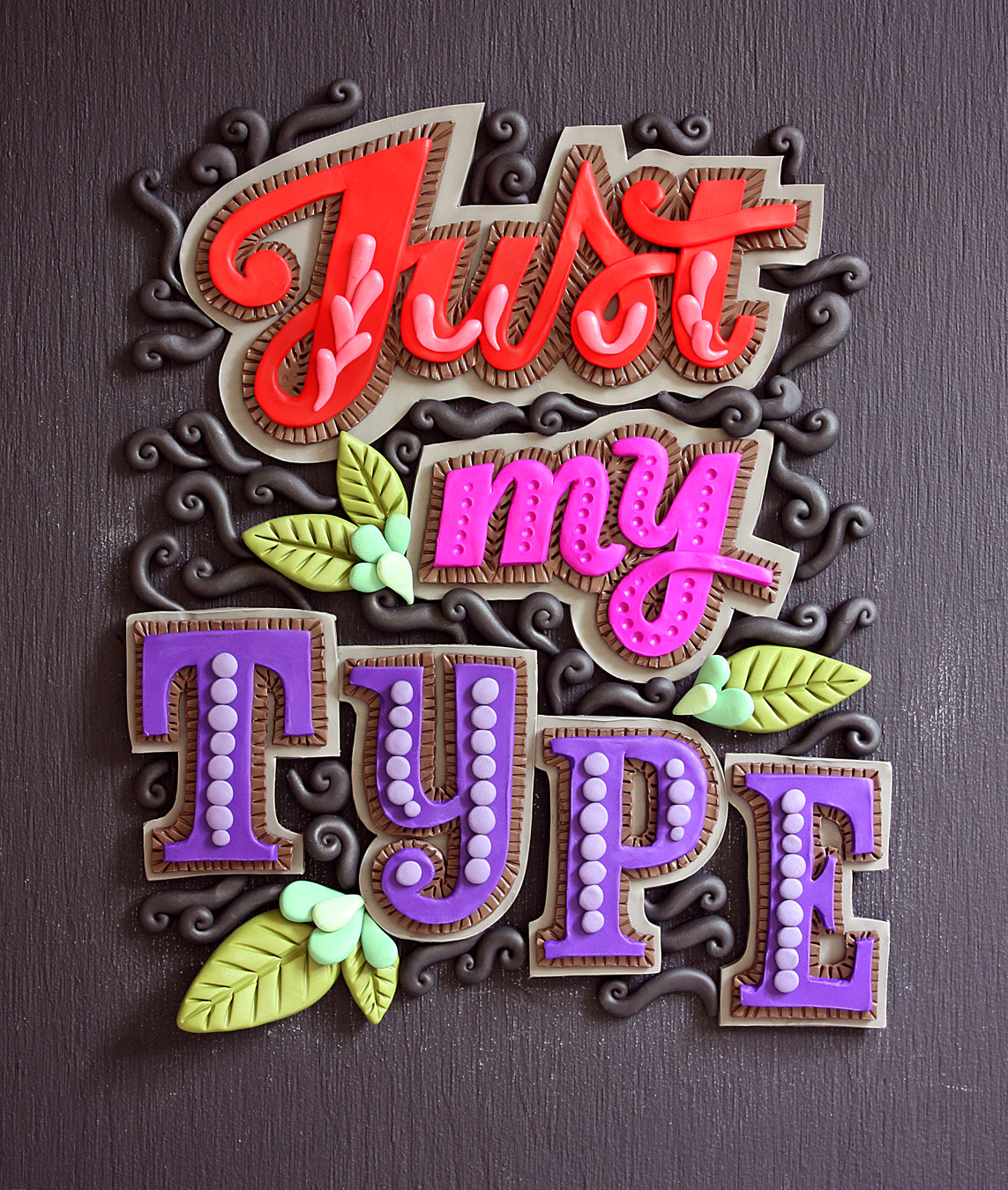 Polymer Paula: Just My Type -- Polymer Clay Lettering