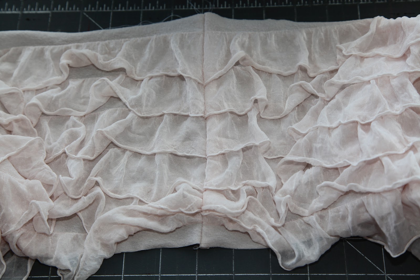 Ruffle Fabric: Magic Diagonal Ruffled Scarf