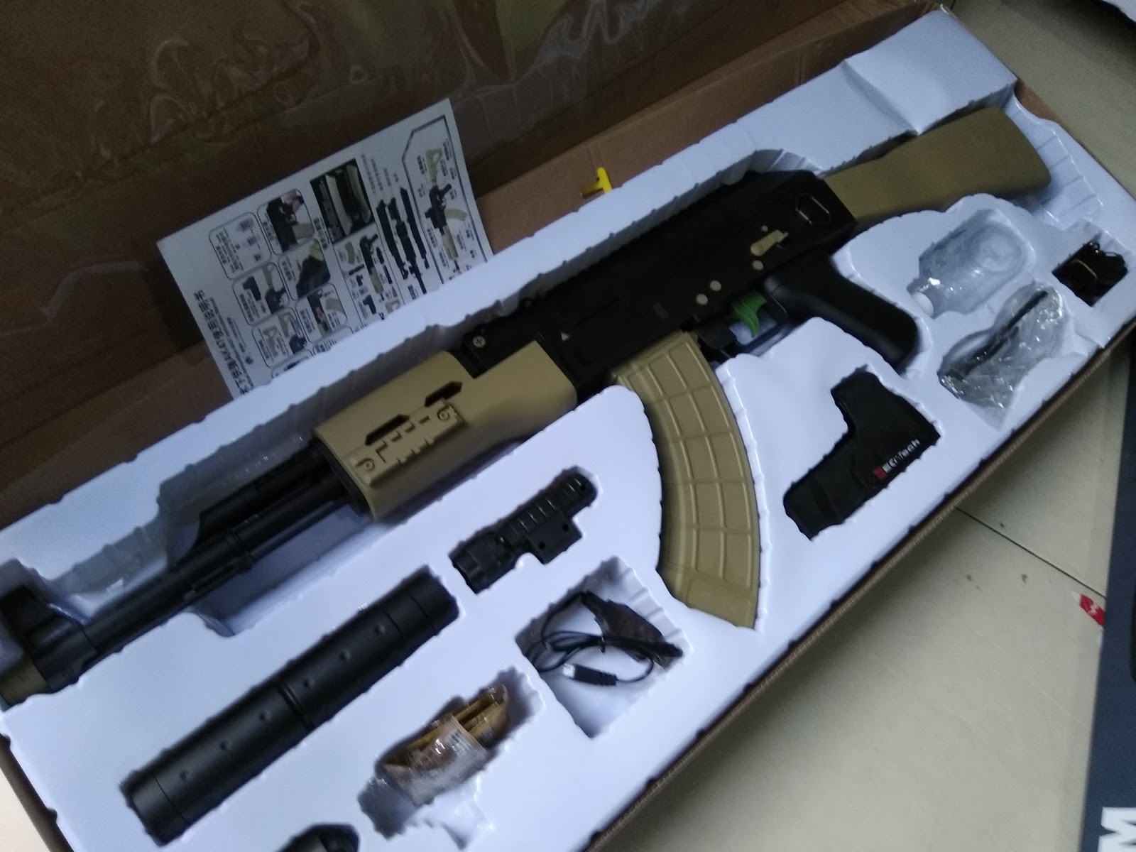 jual airsoft gun ak 47 otomatis-water gel gun