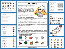 English for Kids Step by Step: Reading Comprehension Worksheets: Food ...