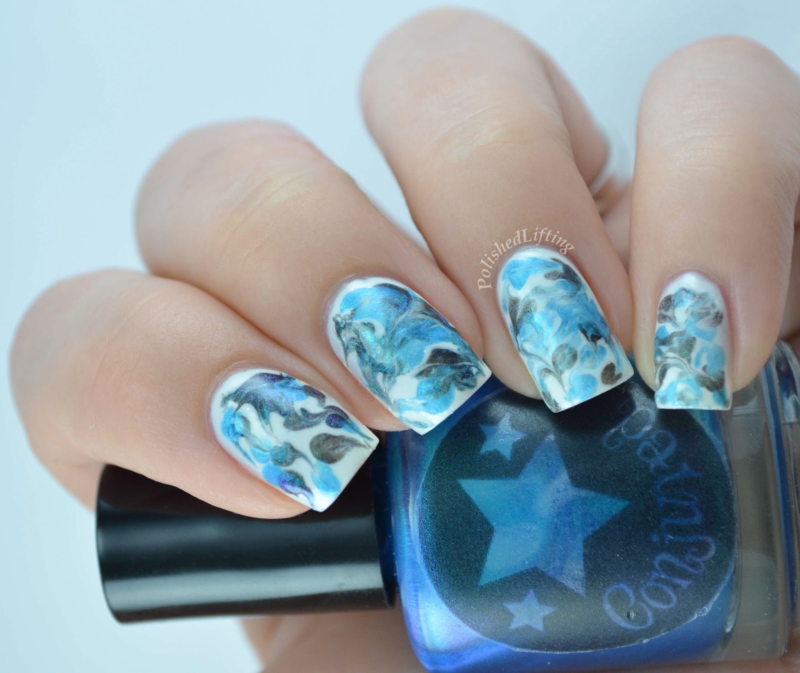 Smokey Dry Marble featuring Conjured Polish and Firecracker Lacquer ...