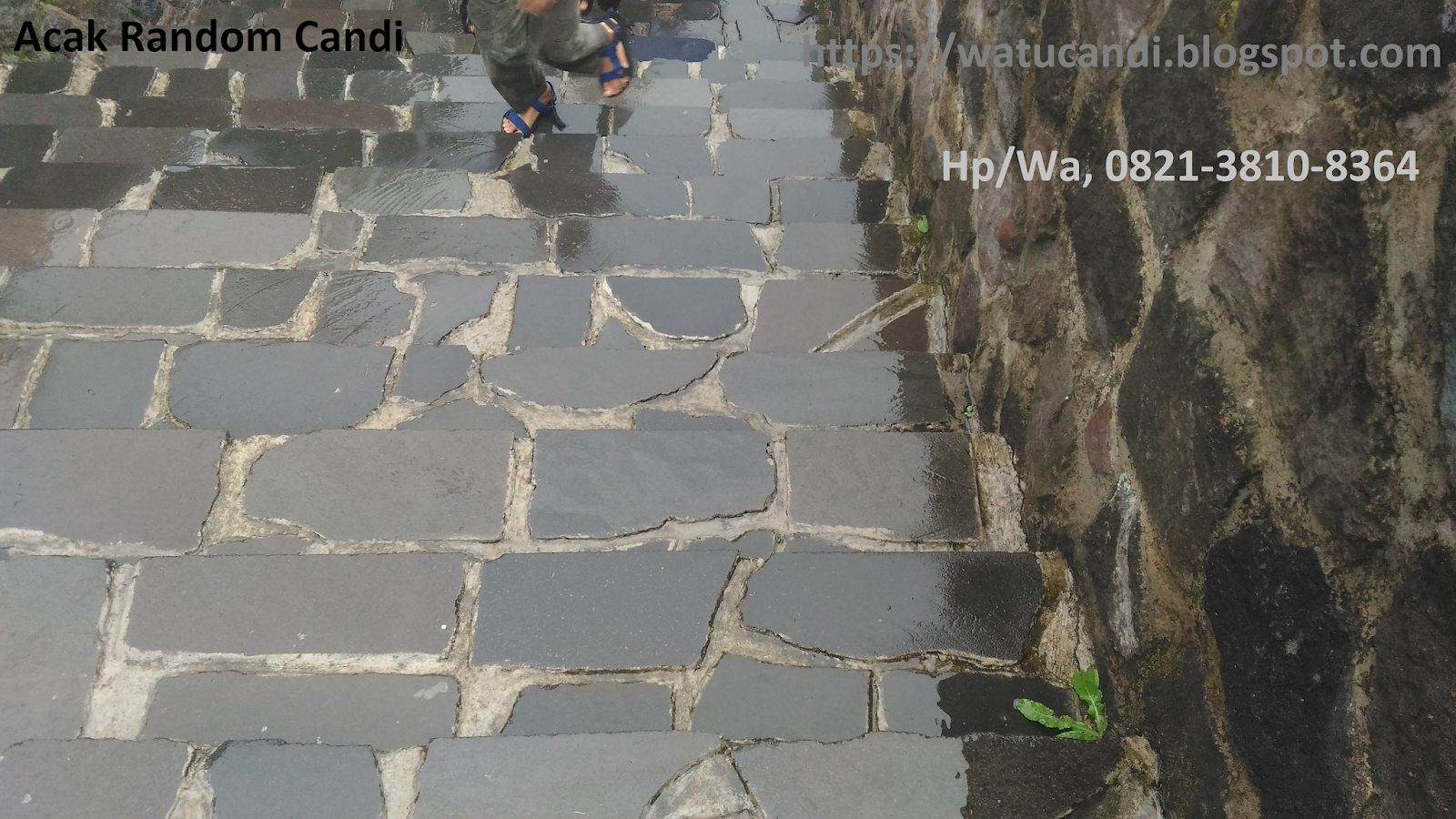 Random Batu Acak Candi Hitam Serai Bali.