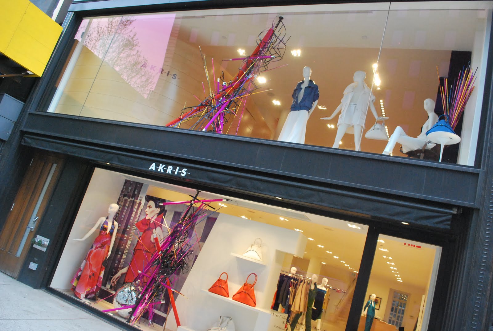 Fifty by US: AKRIS BOUTIQUE Window installation , Madison Ave NYC