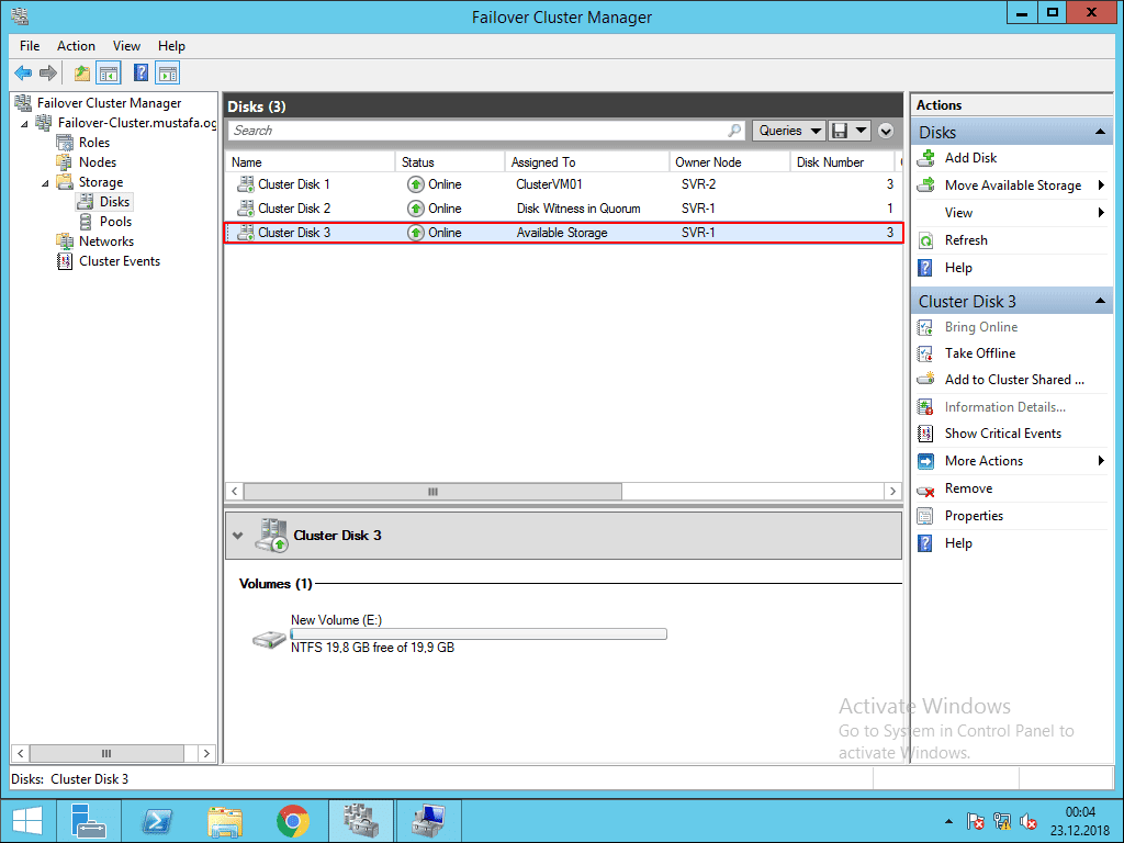 Hyper V Failover Cluster Ek Açıklamalar Mustafa Sabri OĞuz