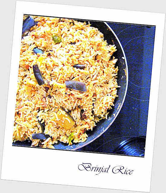 Food.. Food.... and........ Food: Brinjal Rice