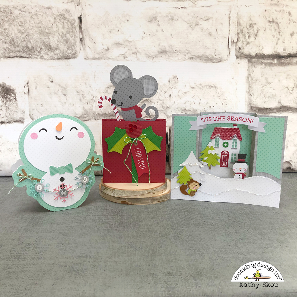 Doodlebug Design Inc Blog: Christmas Town Cut File Cards | with Kathy