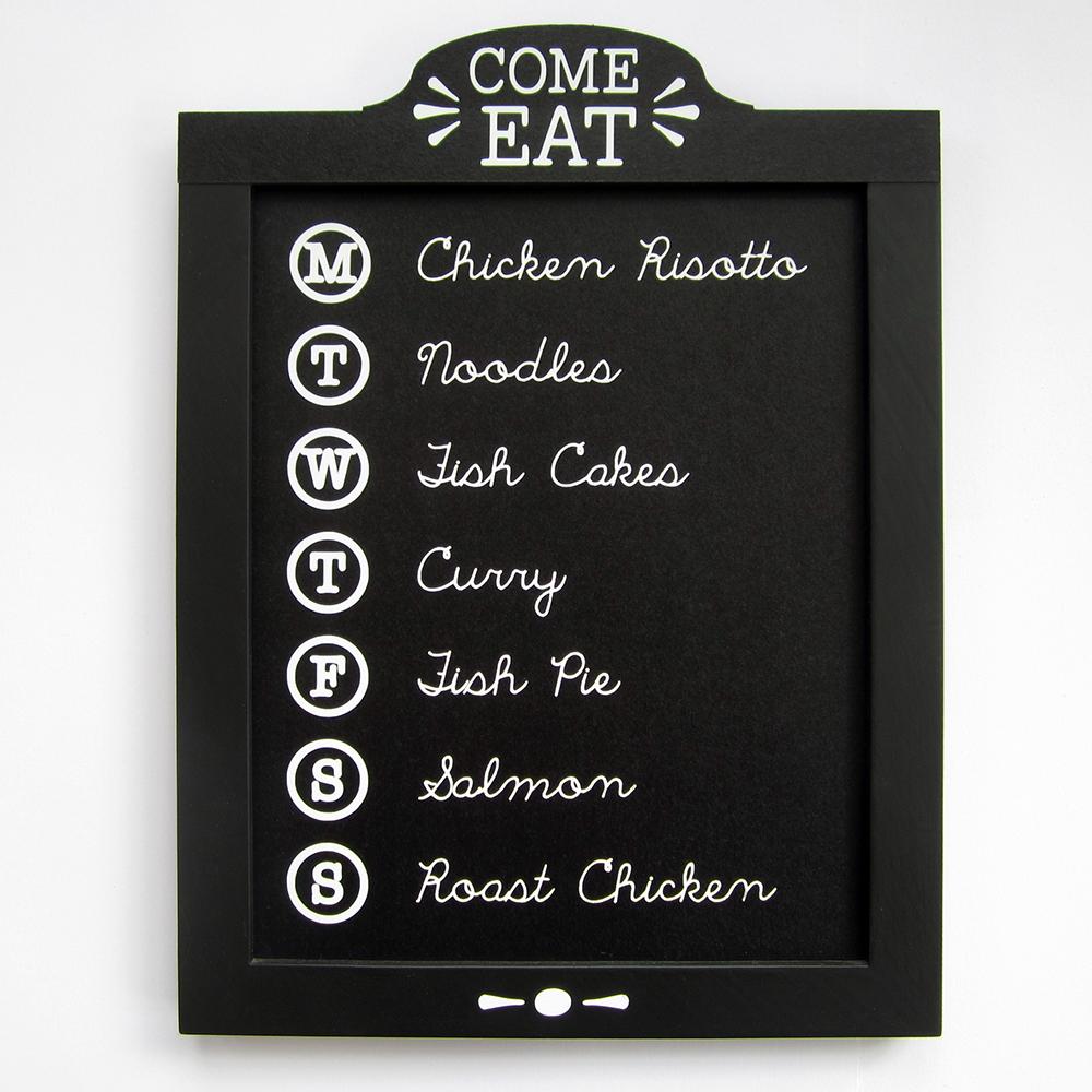 Kitchen Menu Chalkboard