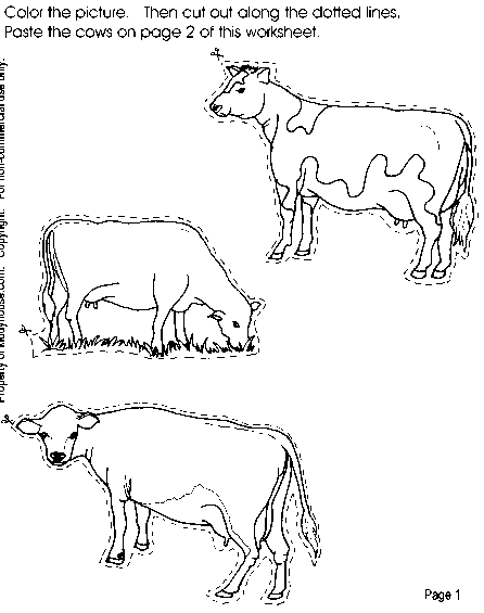 ELEMENTARY SCHOOL ENRICHMENT ACTIVITIES: LESSON 1 - COW/A/1/SQUARE