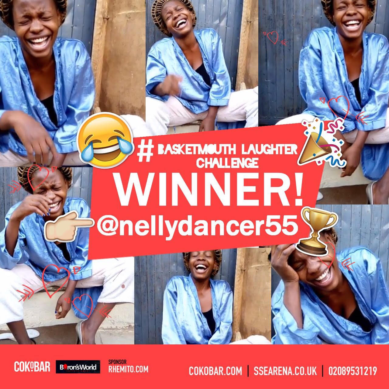 Basketmouth announces the winner of his Laughter Challenge