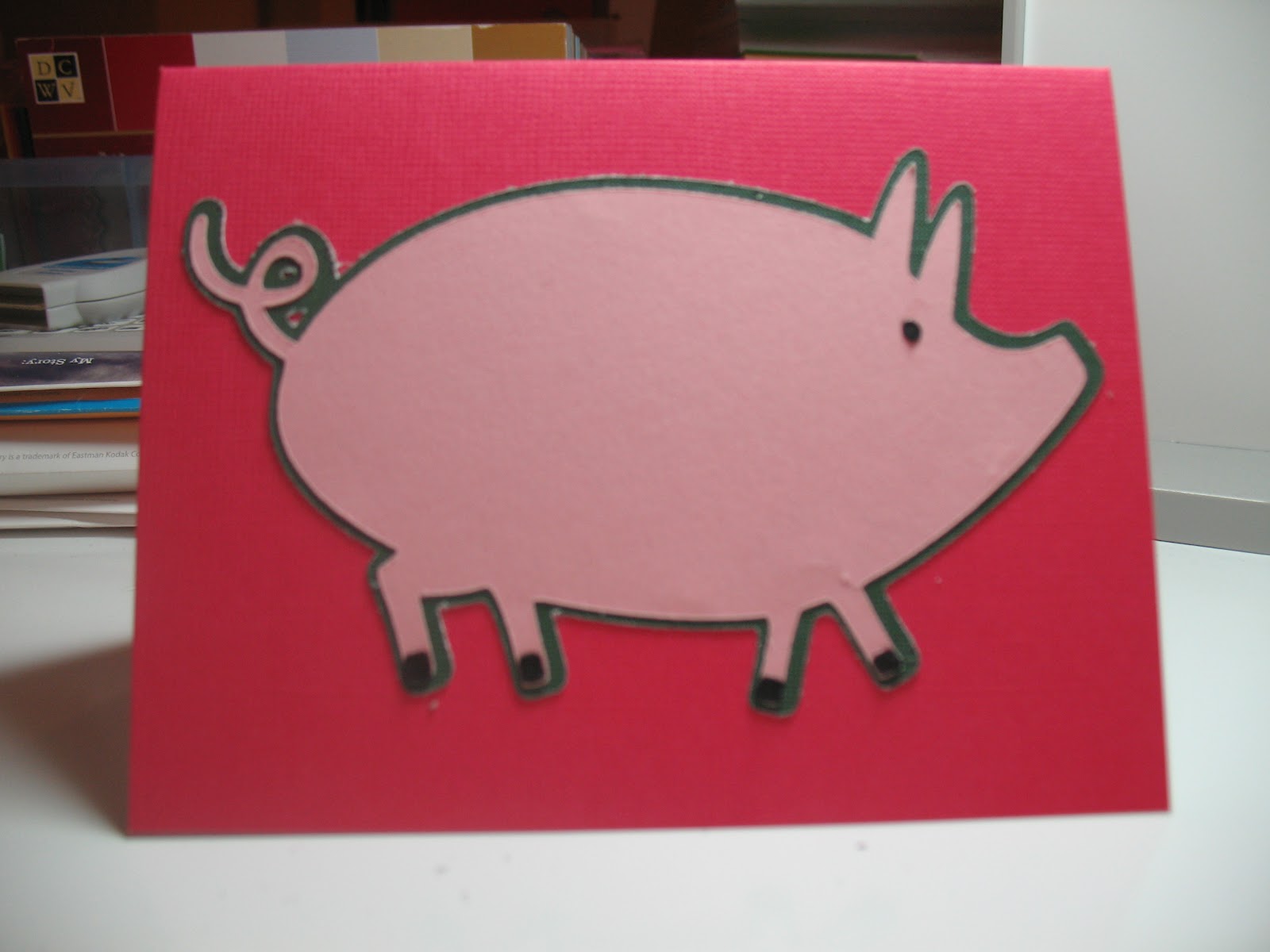 Debbies Creations: A Pig Card