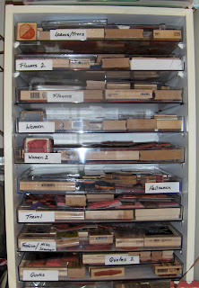 Artful Musings: Wood Stamp Storage System