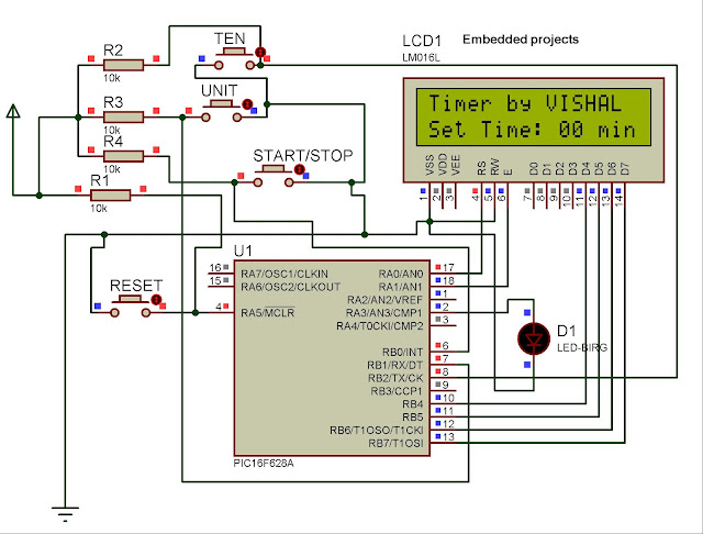 PIC Countdown Timer (0-99) (PIC 16F628A) | Arrogance Gizmo