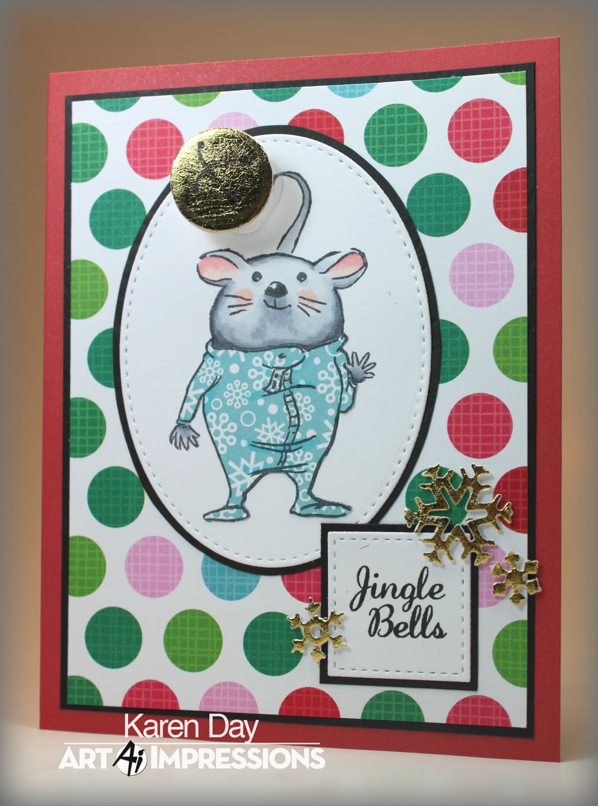 Art Impressions Blog: Chris-mouse Mini Shaker by Karen Day