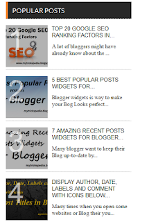 5 Best Popular Posts Widgets for Blogger - My Tricks Pedia