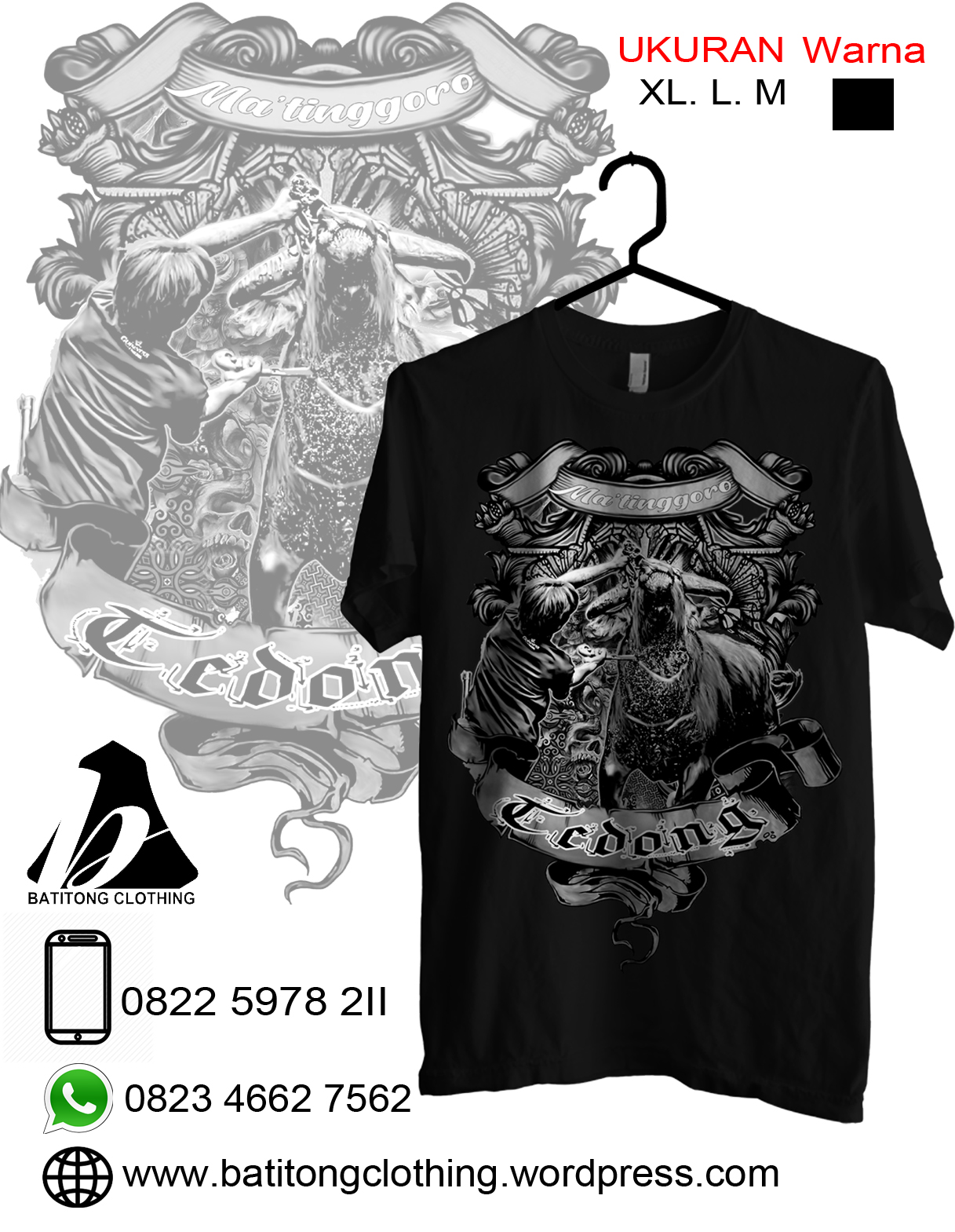 KAOS TORAJA DISTRO BATITONG CLOTHING: Kaos Distro Toraja Batitong Clothing