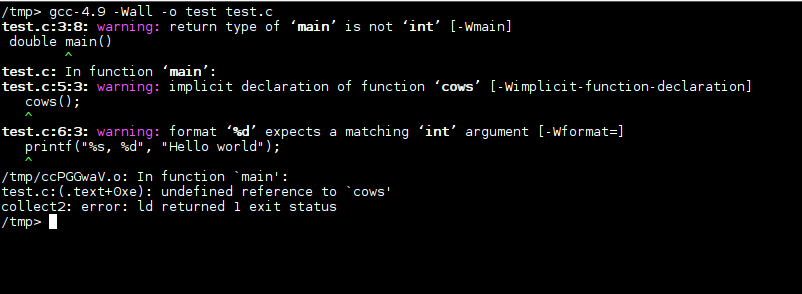 Insane Coding: GCC 4.9 Diagnostics