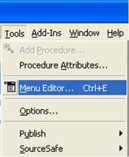 Visual Basic 6.0 Tutorials Code & Project For Beginners: Menu Editor of Visual Basic 6.0