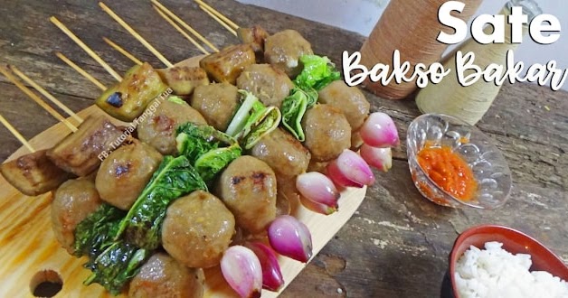 Resep Cara Membuat Sate Bakso Bakar 2 Bahan Bumbu Sederhana - Resep ...
