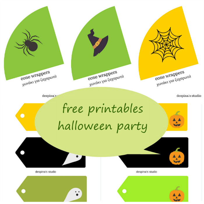 Halloween party Free Printables set