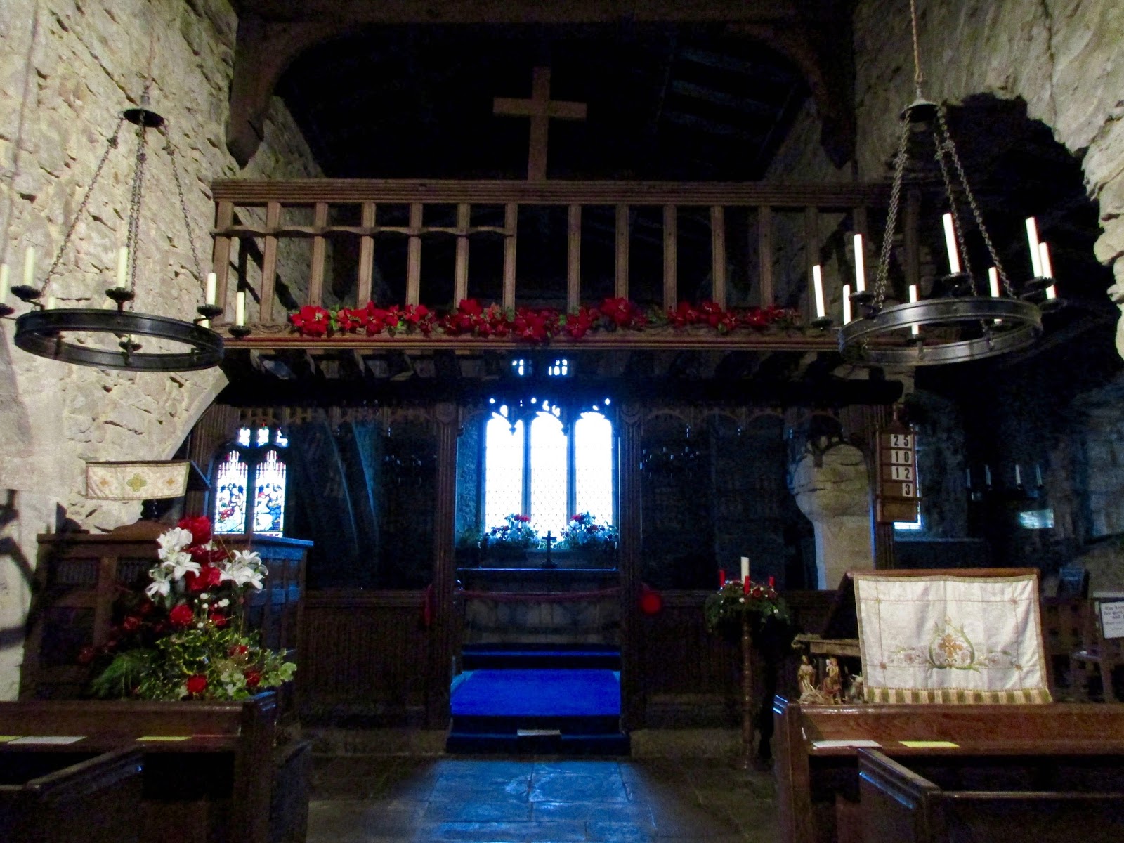 Plantagenet Rose: Hubberholme medieval rood screen
