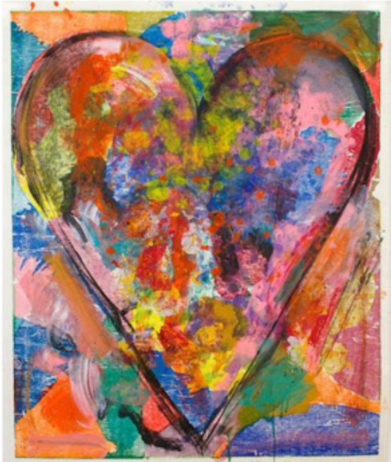 Art Room Britt: Jim Dine Negative Space Hearts