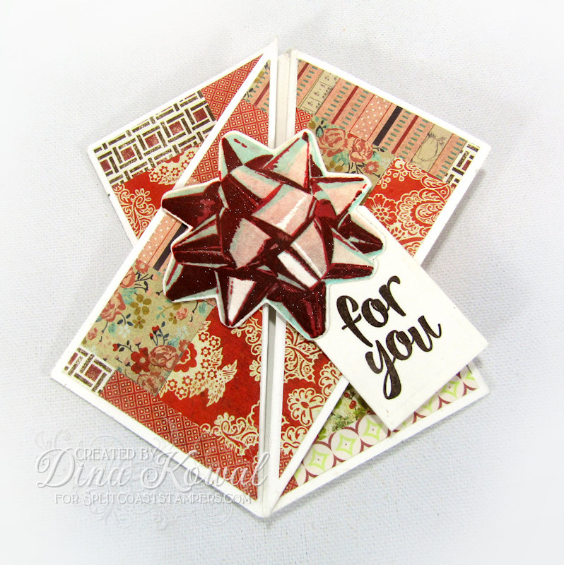 Dina Kowal Creative: Holiday Blitz tutorial: Twist Gate Fold