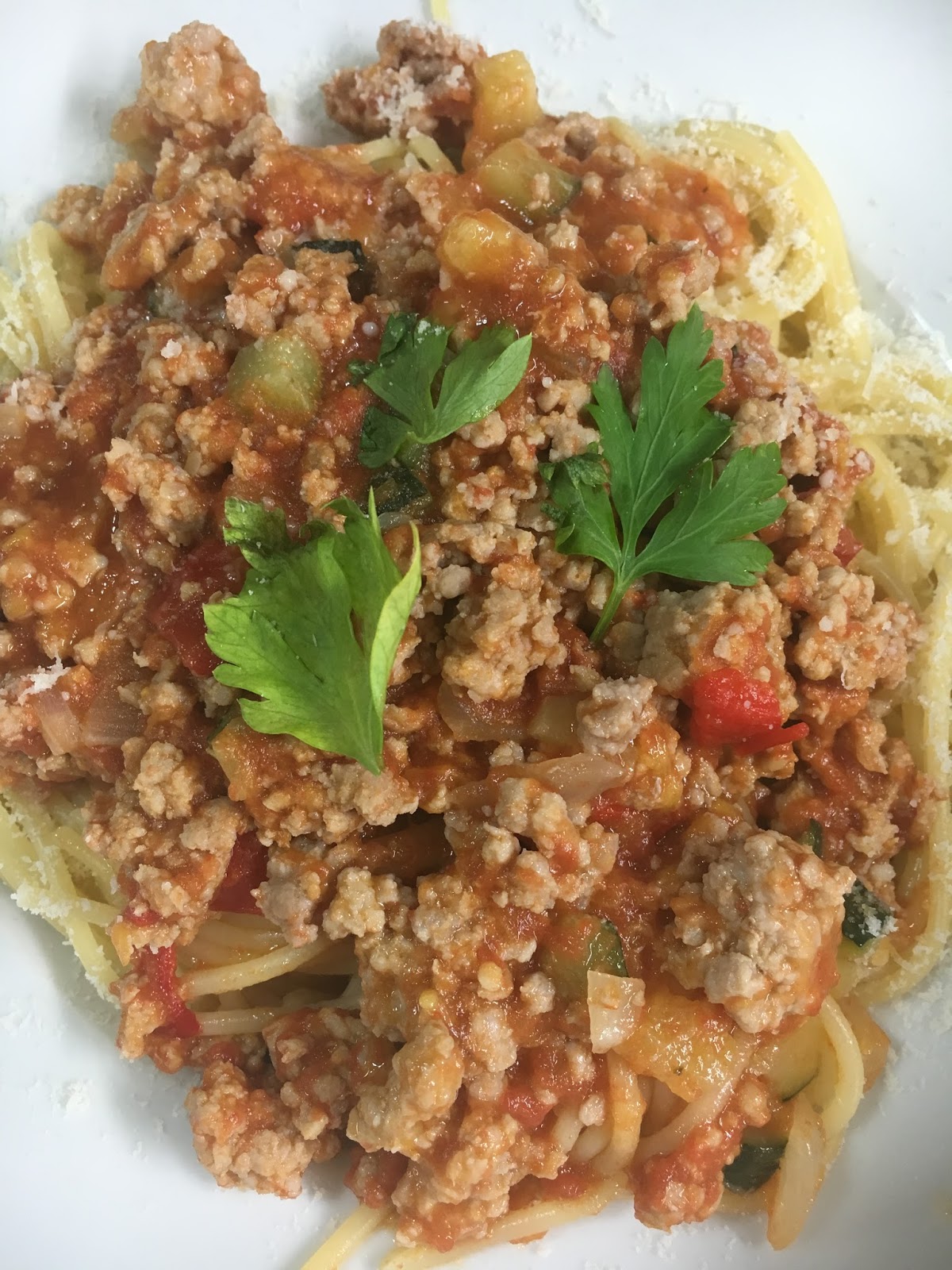 Las recetas de Martuka: Spaghetti Con Carne Y Verduras