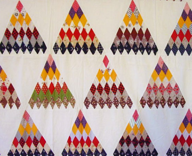 Cloud of Quilt Patterns: Sugar Loaf as a Square Block