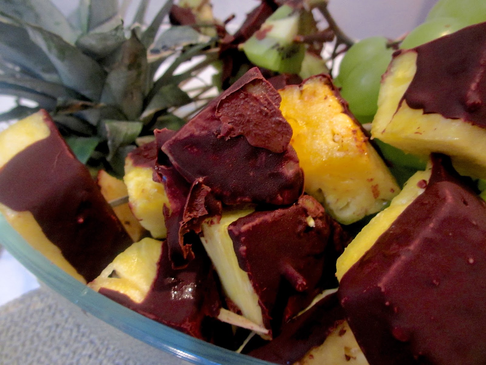 Heitmat: Frukt med sjokolade - bursdagsfest