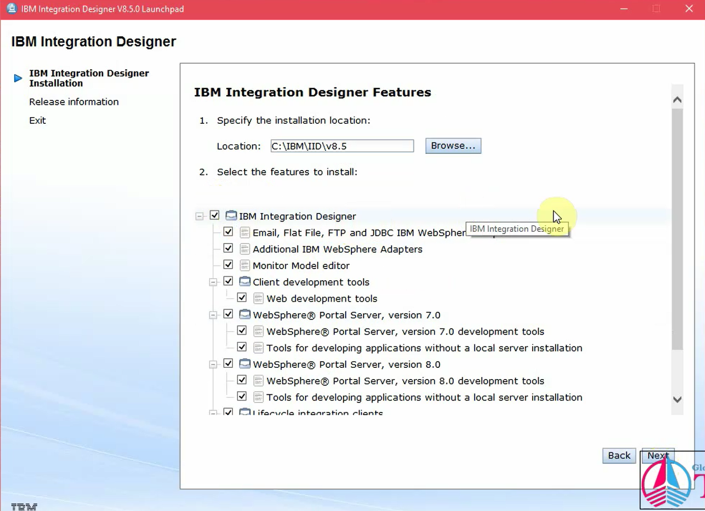 Installing IBM Integration Designer v8.5.7