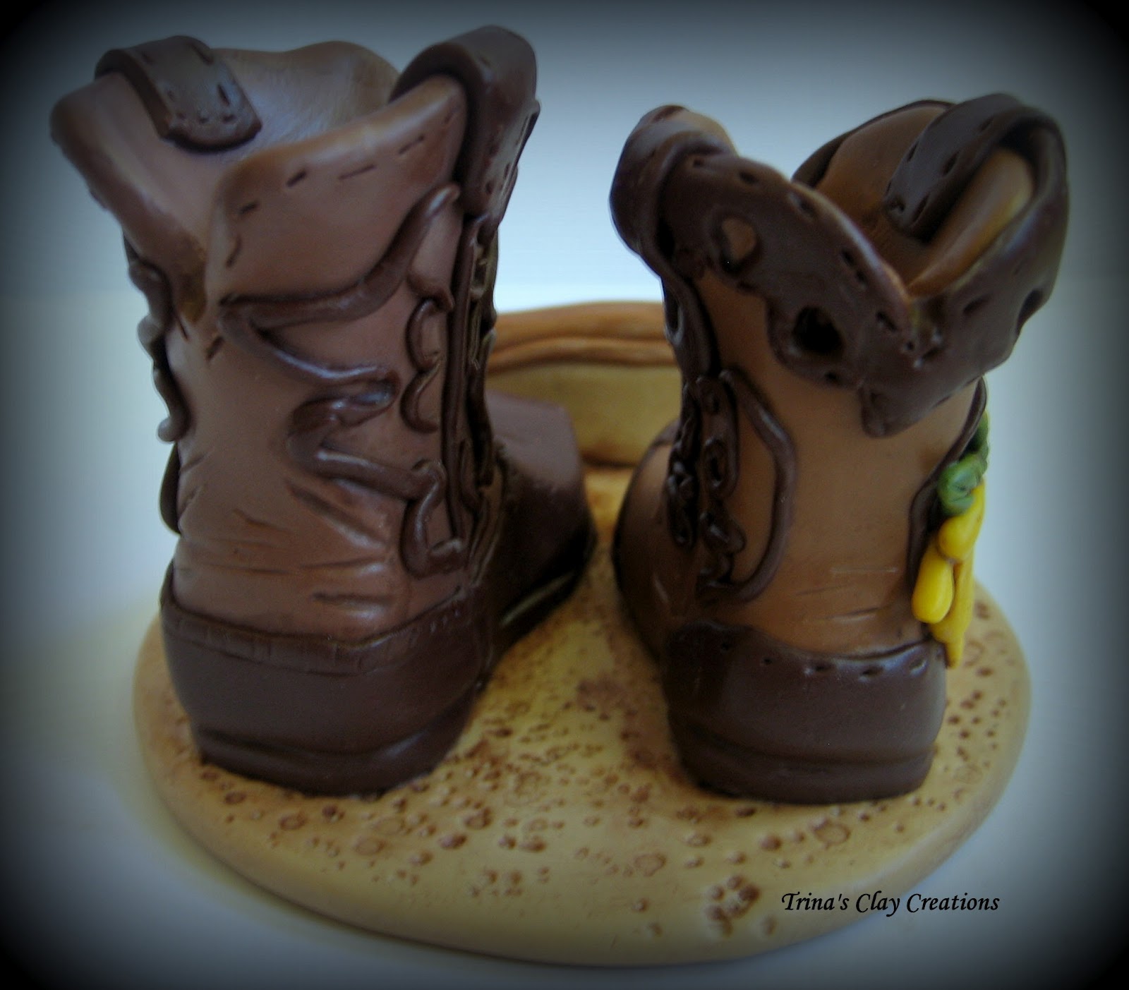 Sandy's Creations in Clay: Cowboy Boot Wedding Topper