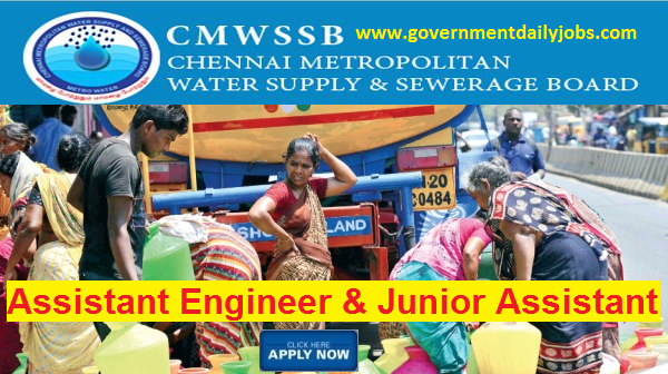 CHENNAI METRO WATER RECRUITMENT 2017 CMWSSB 322 AE JR ASSISTANT POSTS