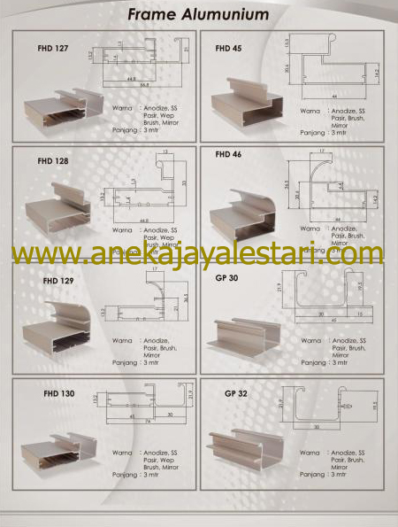 Frame Aluminium 2 - Toko Aneka Jaya Lestari