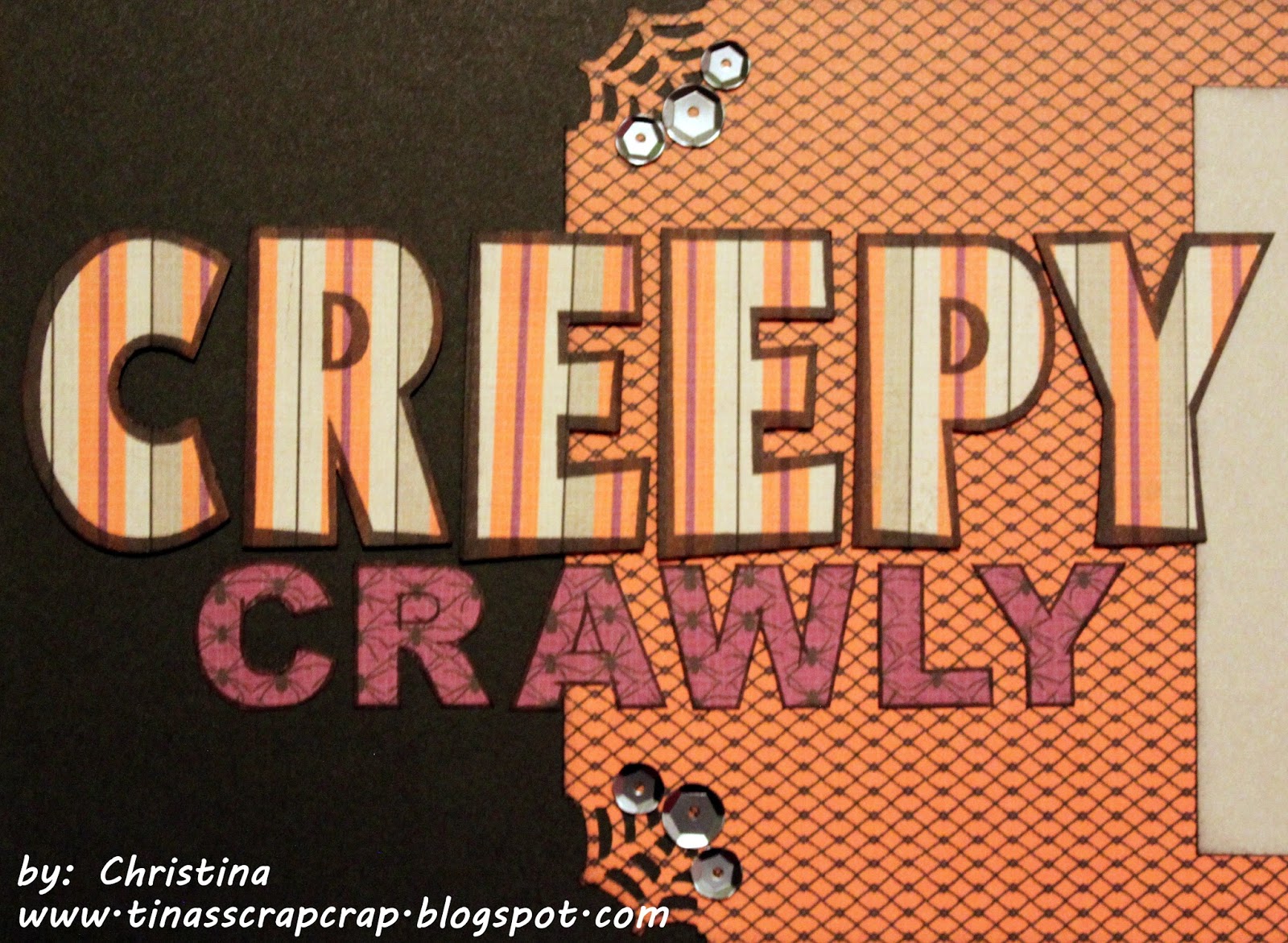 Tina's Scrap Crap: October Layout