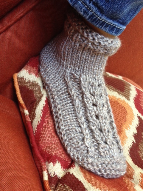 Kriskrafter: Better Dorm Boots - Lace Edition - Free Knitting Pattern!
