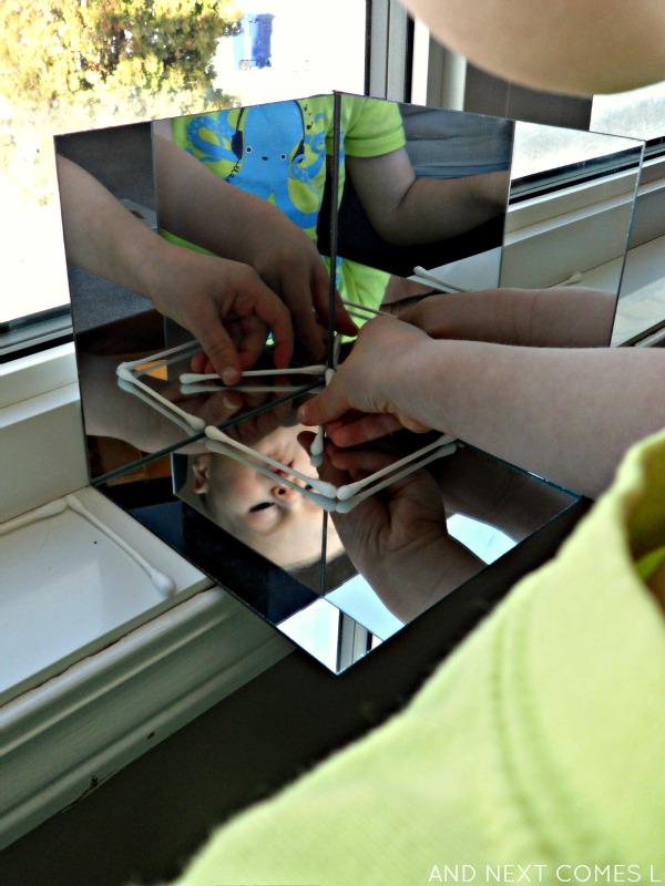 Cotton Swab Snowflake Symmetry Activity | And Next Comes L - Hyperlexia ...